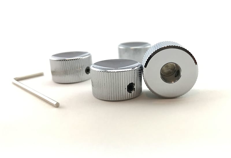 Lennon / Burns Style Aluminium Guitar Control Knobs 1/4" | Reverb