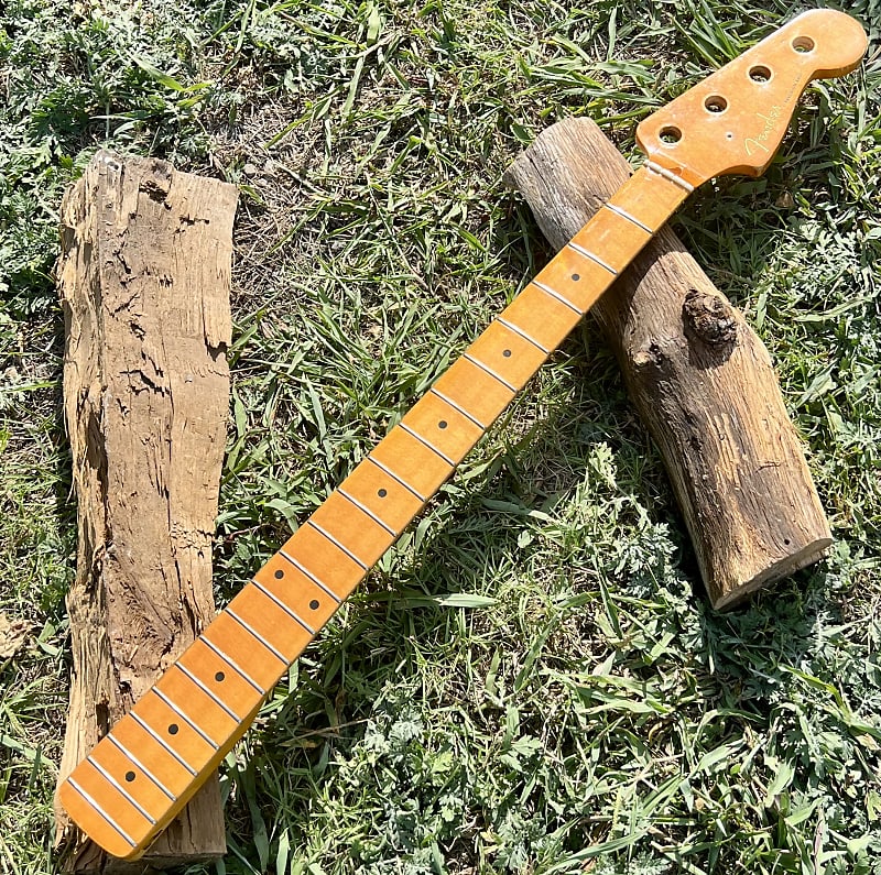 Real Deal 1958/1959 Vintage Fender Precision Bass Neck | Reverb