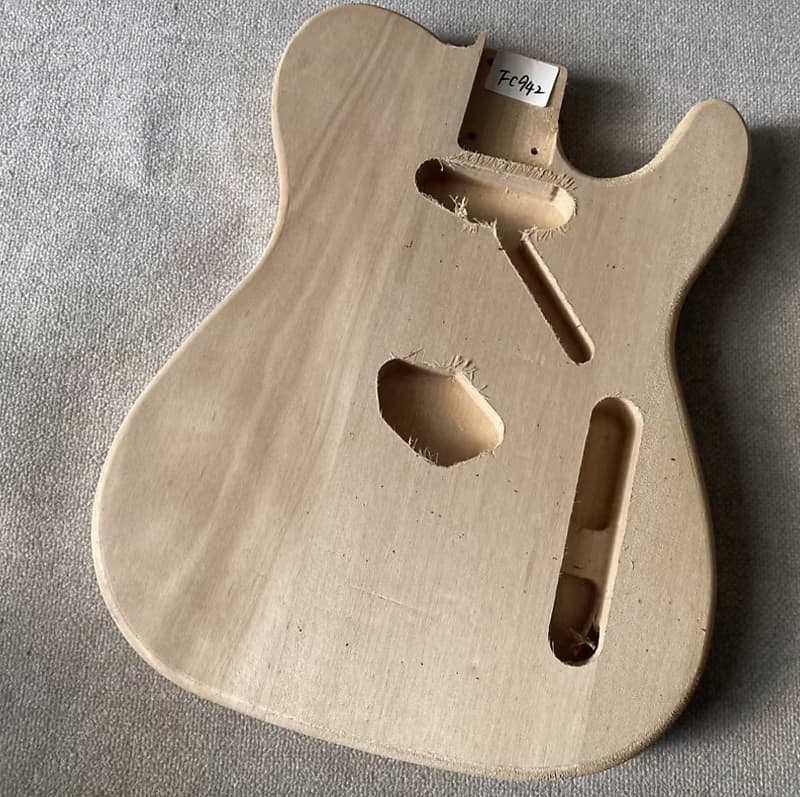 DIY Project Unfinished Basswood Tele Telecaster Style Guitar | Reverb
