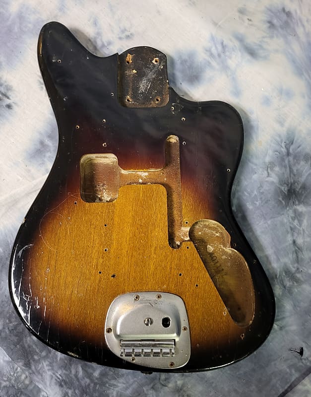 Vintage 1964 Zim-Gar Guyatone Electric Guitar Project Body | Reverb