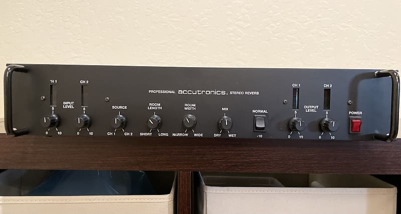 Rare AccuVerb Accutronics Stereo Dual Channel Rackmount Tube | Reverb