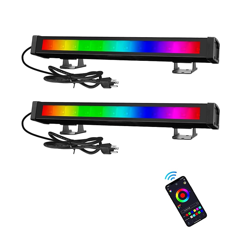 42W Led Stage Wash Lights Bar, 2 Pack Rgbw Outdoor Stage | Reverb