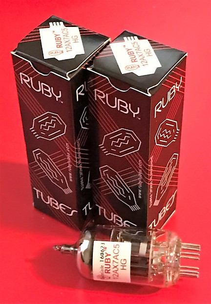 12AX7AC5 HG RUBY set of 3 | Reverb