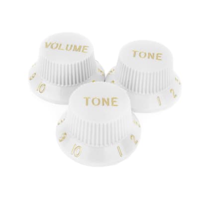 Stratocaster Compatible Volume & Tone Knobs - To fit | Reverb UK