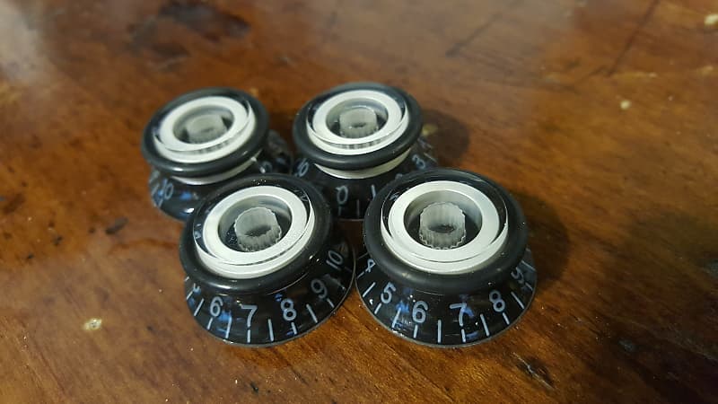 JAT CUSTOM GUITAR PARTS 4 Speed Grip Top Hat Knobs | Reverb UK
