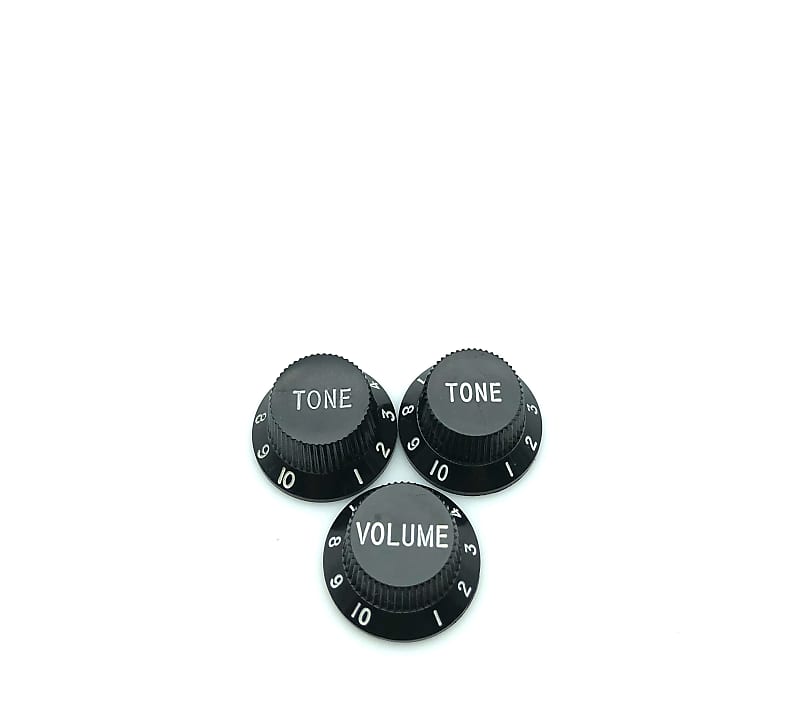 Stratocaster Style Knobs - Black | Reverb