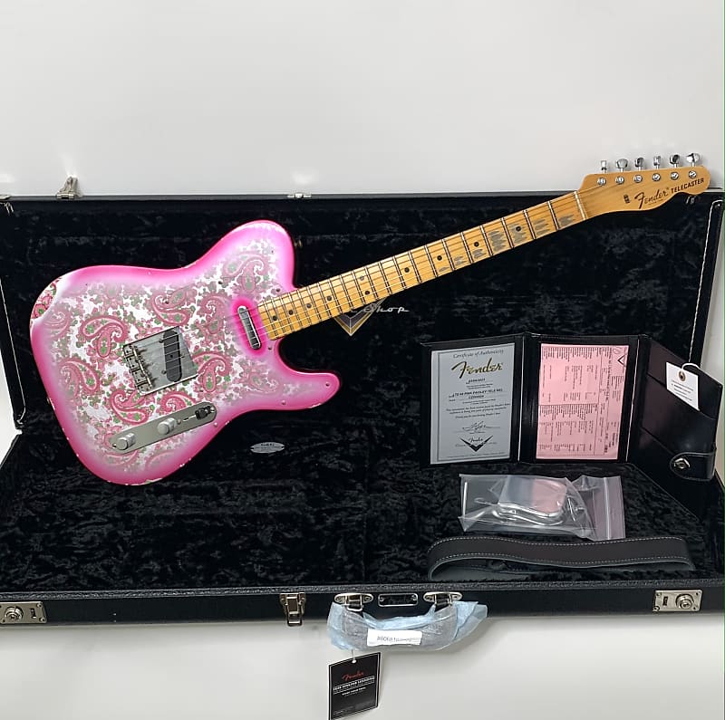 Fender Custom Shop LTD 68 Pink Paisley Telecaster Relic | Reverb