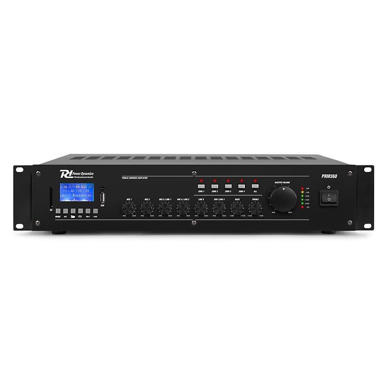 Power Dynamics Prm360 100 V 4 Z Mixer Amplifier 360 W Bt | Reverb