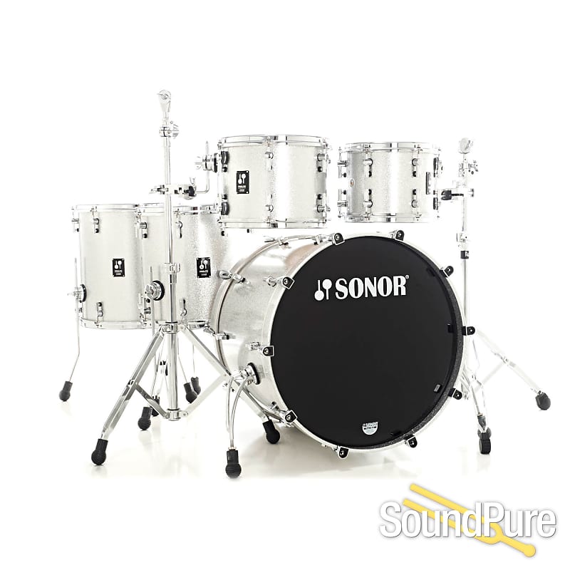 Sonor 5pc Prolite Drum Set-Silver Sparkle 10/12/14/16/22 | Reverb