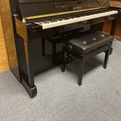 Kawai Studio Upright Piano CX10 2010 Ebony Polish | Reverb