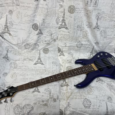 2001 Jackson CP5 5-String Bass Deep Candy Blue Finish Japan | Reverb