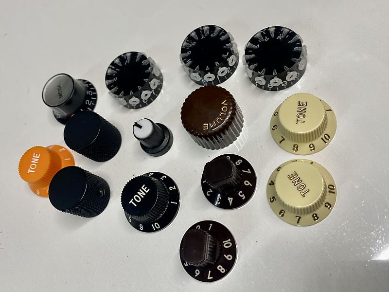 Guitar Parts Knob Lot Fender Stratocaster Amp Reflector Speed | Reverb