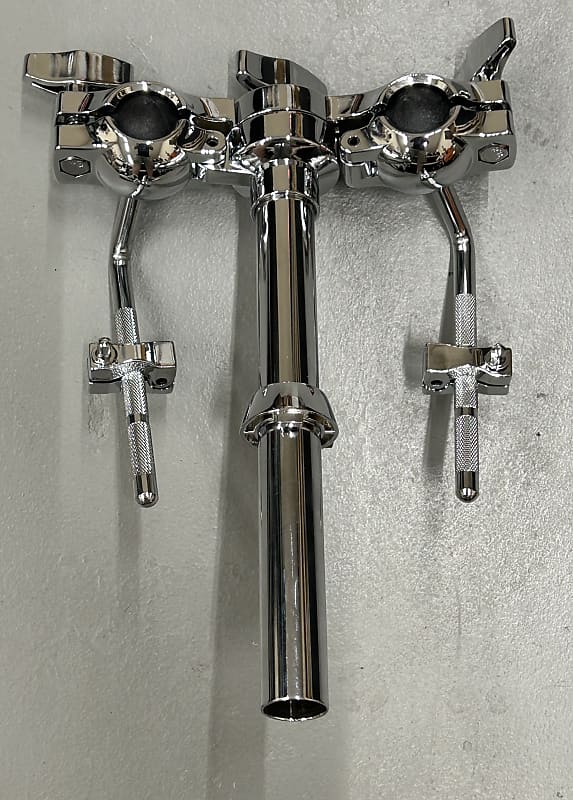 Unknown Dual Tom Mount - Chrome | Reverb