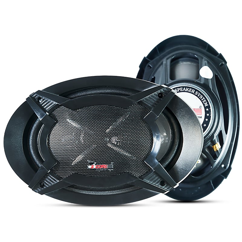 5 Core 6x9 Inch 3 Way Coaxial Car Speakers 2 Pieces Pro Reverb