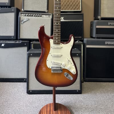 Fender Showmaster Flamed ash fat sss | Reverb Australia