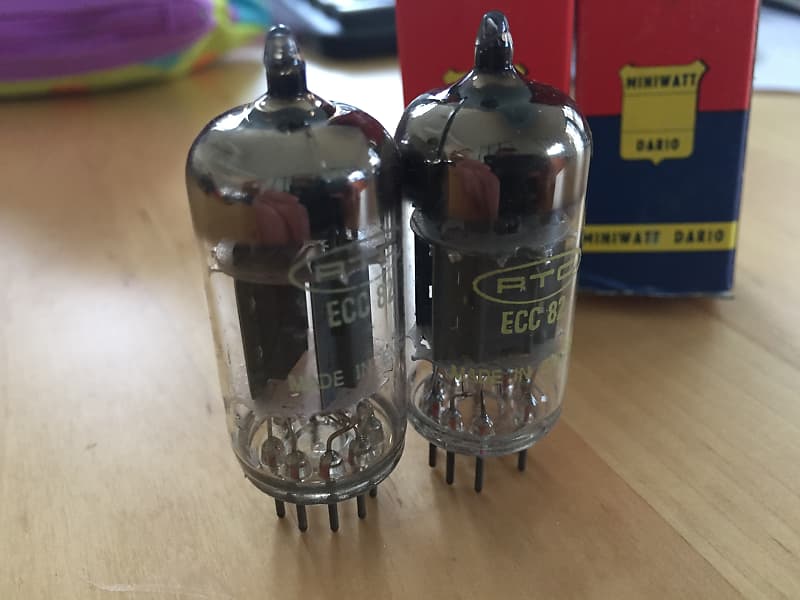 Preamp tube Miniwatt Dario RTC ECC82 12AU7 New Old Stock | Reverb