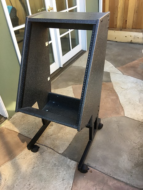 14RU Studio equipment rack - slanted and textured with | Reverb