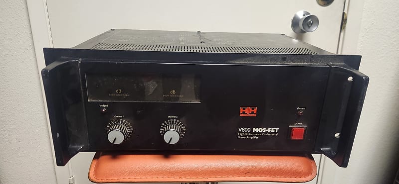 HH V800 Mosfet Stereo 800w Power Amp Amplifier 4U Van Halen V | Reverb