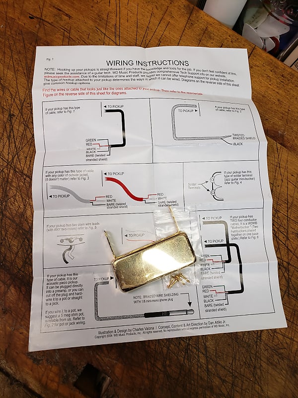 Kent HJGN-2 Jazz Neck Mounted Guitar Pickup 2000's Gold | Reverb UK