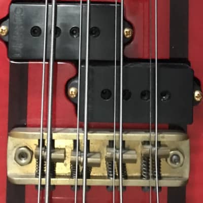 BC Rich Rich bich 8 string bass 1995 - Transparent red on | Reverb