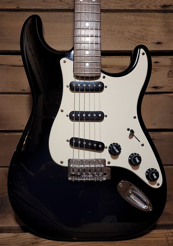 96-97 Squier Stratocaster full thickness strat Fender | Reverb