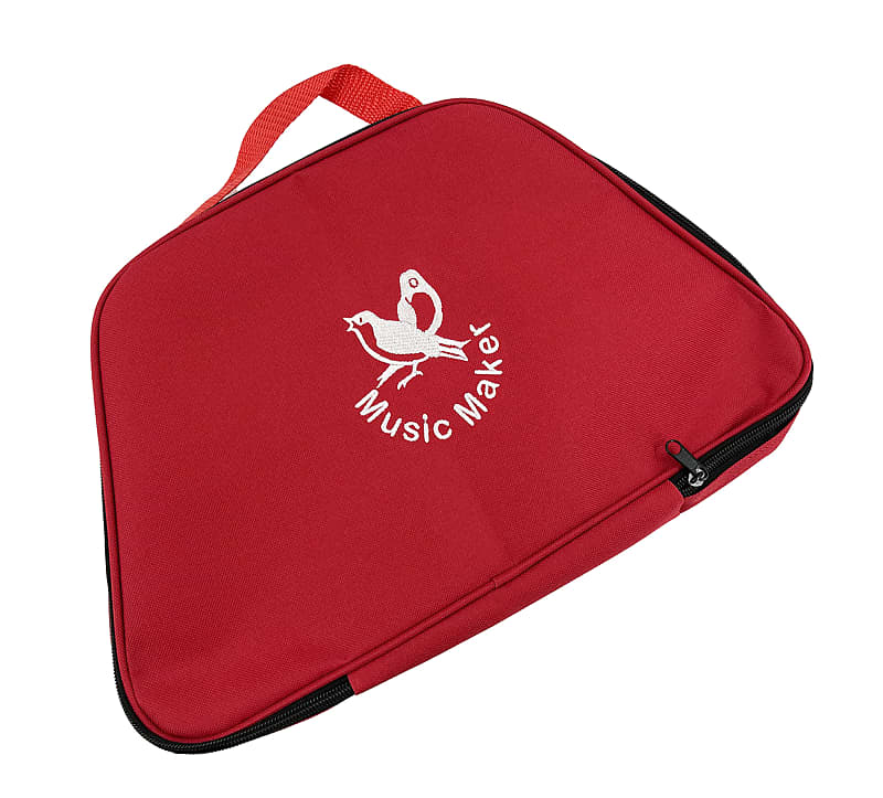 The Music Maker Melody Harp Case - Zippered Carry Bag - Red | Reverb