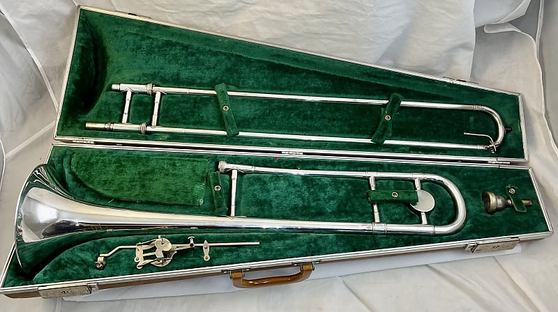 Besson 2-20 Silver Trombone | Reverb