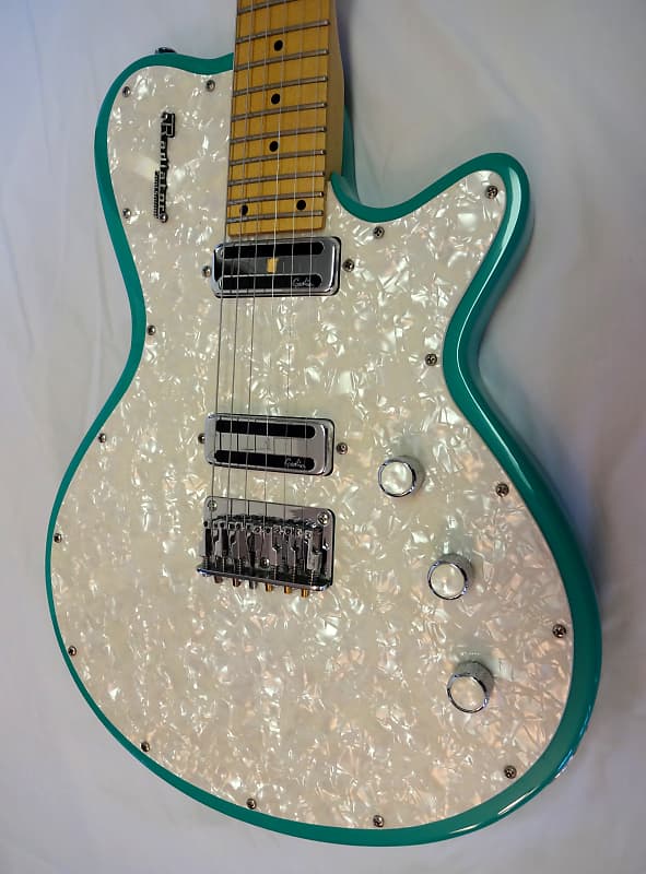 1999 Godin Radiator Seafoam Green with Original Deluxe Padded | Reverb