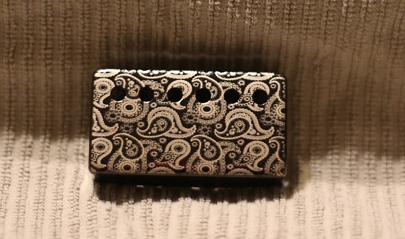 C-n-C Customs Custom Laser Etched Black "50 mm Paisley Pickup | Reverb