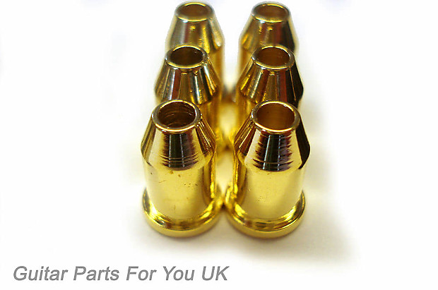 New Gold Set Of 6 Bullet String Ferrules For | Reverb Australia