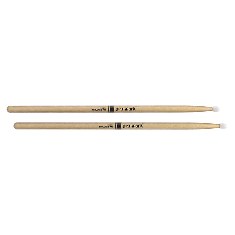 ProMark Hickory 747 Nylon Tip Drum Stick | Reverb