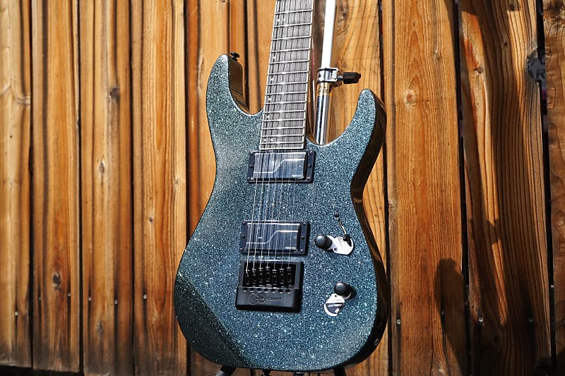 ESP LTD DELUXE M-1007B Granite Sparkle 7-String 27" Baritone | Reverb