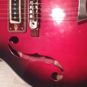 Vintage 1960's Aria Conrad Redburst Hollowbody Electric | Reverb