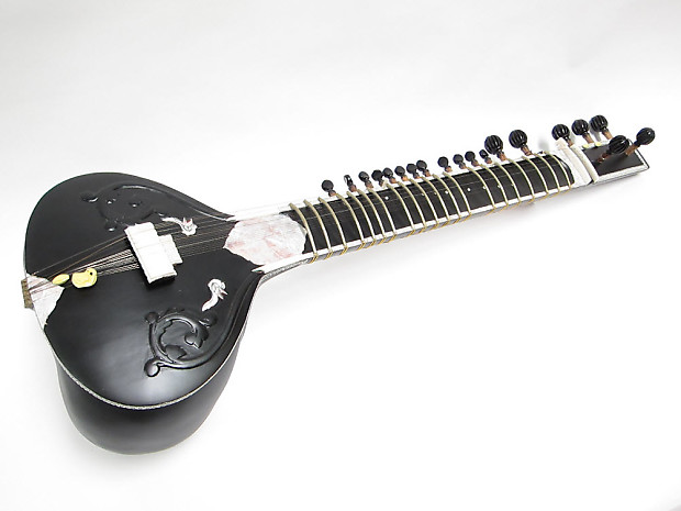 Banjira 7-String Black Sitar, Single Toomba | Reverb