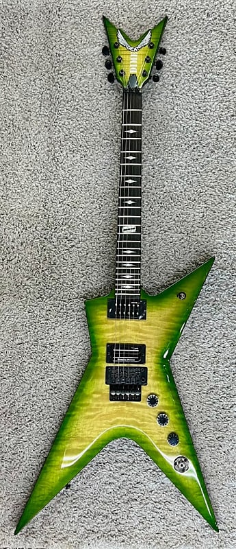 Dean Dime Slime Stealth Floyd FM Electric Guitar w/ Hard Case | Reverb