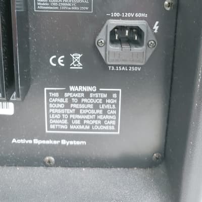 Pair of Edison 1505-2500MKVC Self Powered Speakers 15" & Horn | Reverb