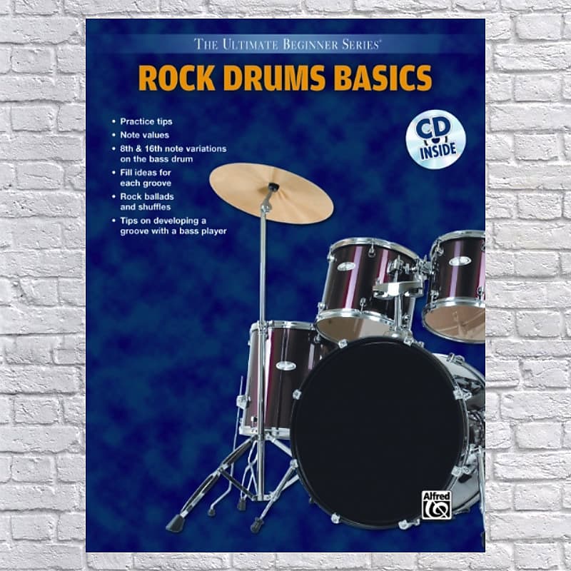 Ultimate Beginner Rock Drums Basic Book | Reverb