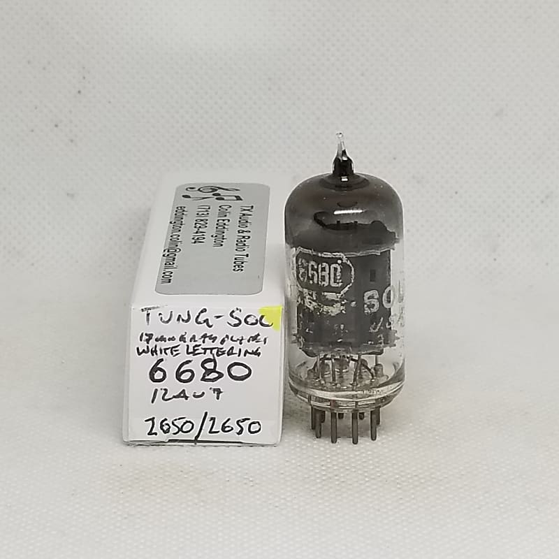 Tung-Sol 6680 / 12AU7 Gray Plate Perfectly Balanced Single | Reverb