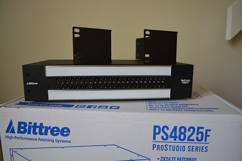 Bittree ProStudio PS48DB25F Patchbay With rack mount ears | Reverb