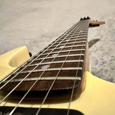 Kramer Pacer Custom II Late 80s / Early 90s - White / Yellow | Reverb