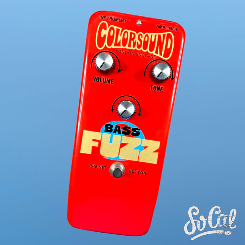 Colorsound Bass Fuzz (Limited Run) “Red/Gold” By D*A*M | Reverb