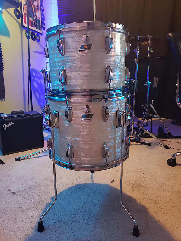 Ludwig Ludwig 1970s 10 x 14" Rack Tom and 12 x 15 " Floor Tom | Reverb