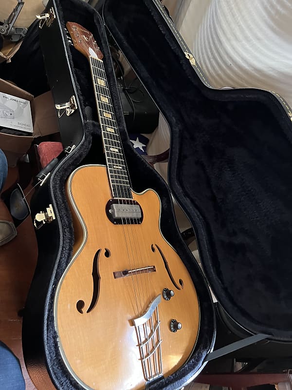 Harmony vintage harmony hollow body guitar with case. project | Reverb