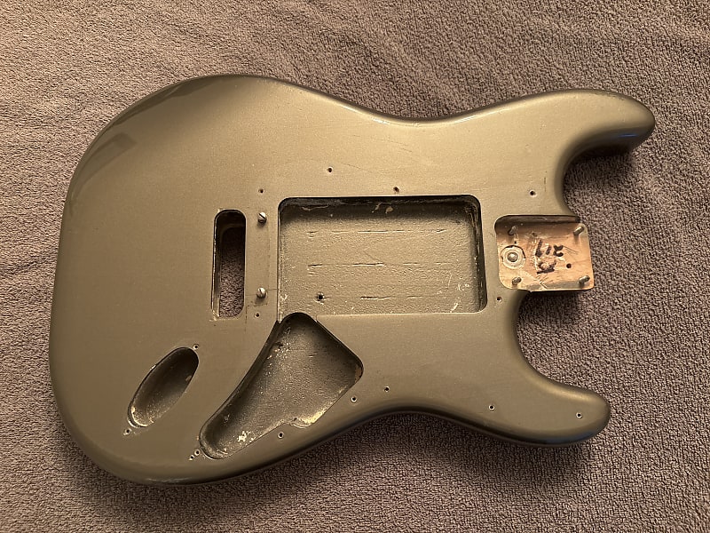 Fender American Standard Stratocaster body 1987 - Pewter | Reverb