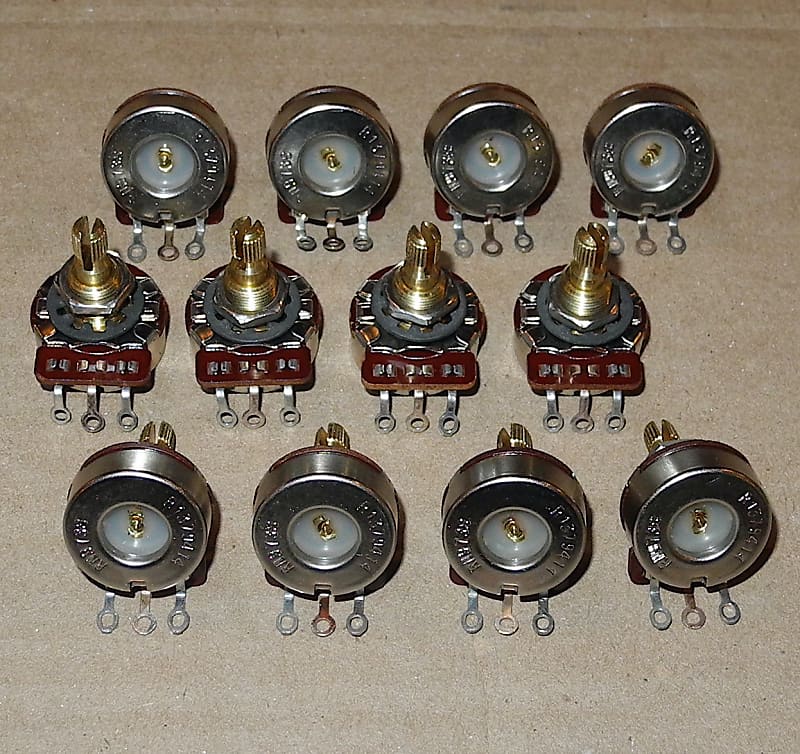 12 New Old Stock CTS Potentiometers - NOS 250K Pots R 1379414 | Reverb