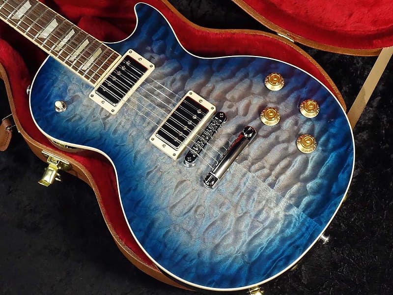 Les Paul Standard 2018 Premium Quilt Ocean Water Perimeter | Reverb