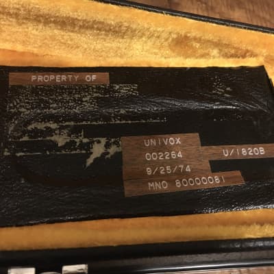 Vintage Univox Badazz Bass Guitar 1974 Sunburst with Original | Reverb