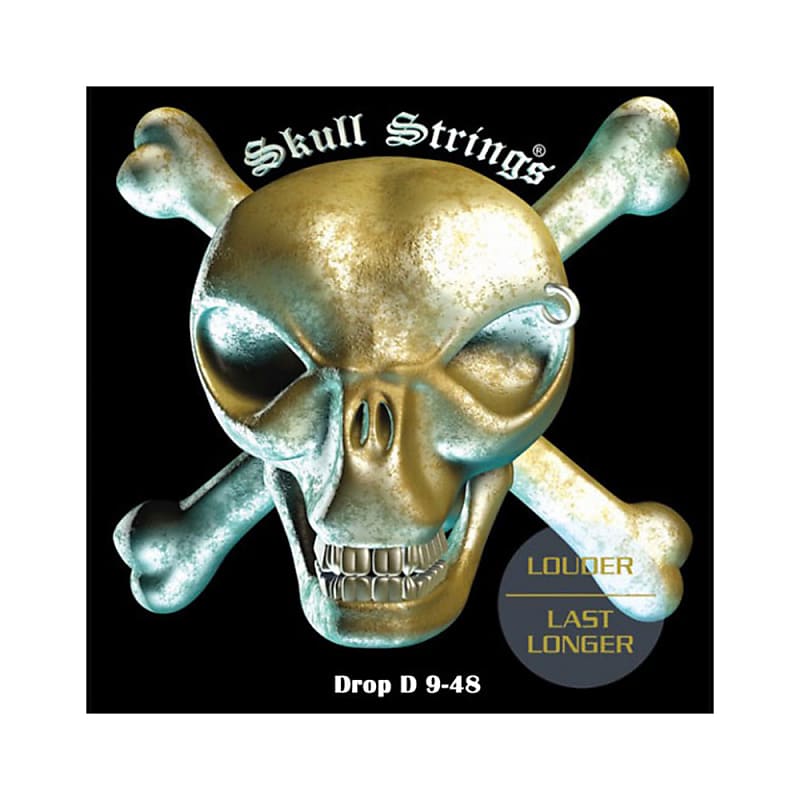 Skull Strings 9-48 Drop D electric guitar strings | Reverb