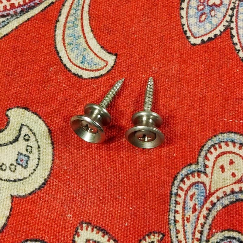 VINTAGE 1978 FENDER STRAP BUTTONS w/ SCREWS | Reverb