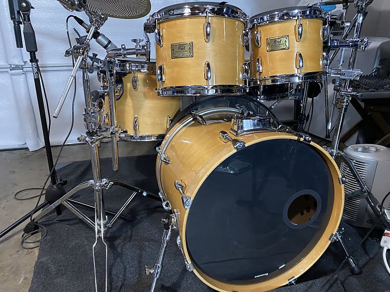 Pearl Masters Custom Extra Natural drum kit | Reverb